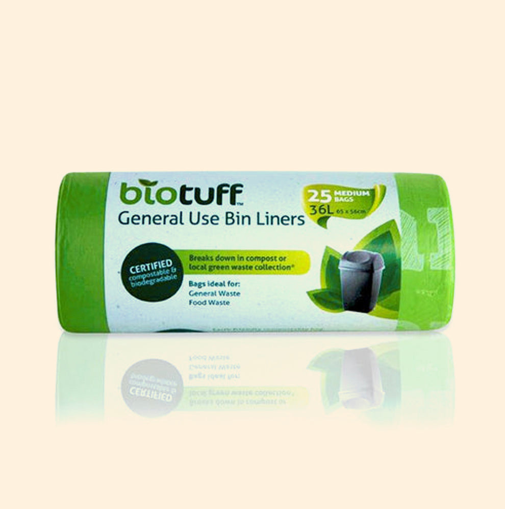 36L Bin Liners (Best For Medium Sized Kitchen Bins) – Biotuff