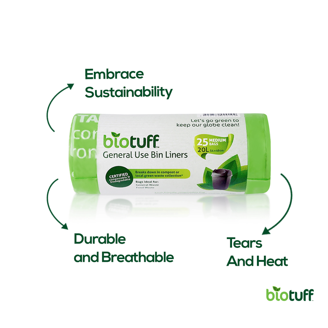 FOGO Bin Liners & Bags | Biodegradable Garbage Bags | BIOTUFF – Biotuff