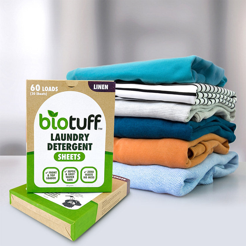 Eco-Friendly Laundry Sheets – Biotuff’s Travel-Ready Solution