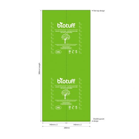 36L Bin Liners (Best For Medium Sized Kitchen Bins) – Biotuff