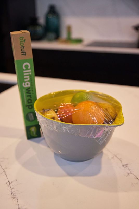 Biodegradable and Compostable Cling Wrap - 100 perforated Sheets x 30 ...