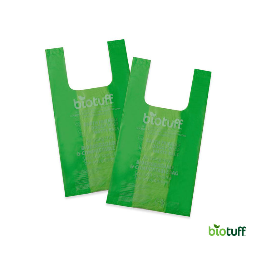 Council Dog Waste Bags - With Handles - 225 Bag Roll – Biotuff