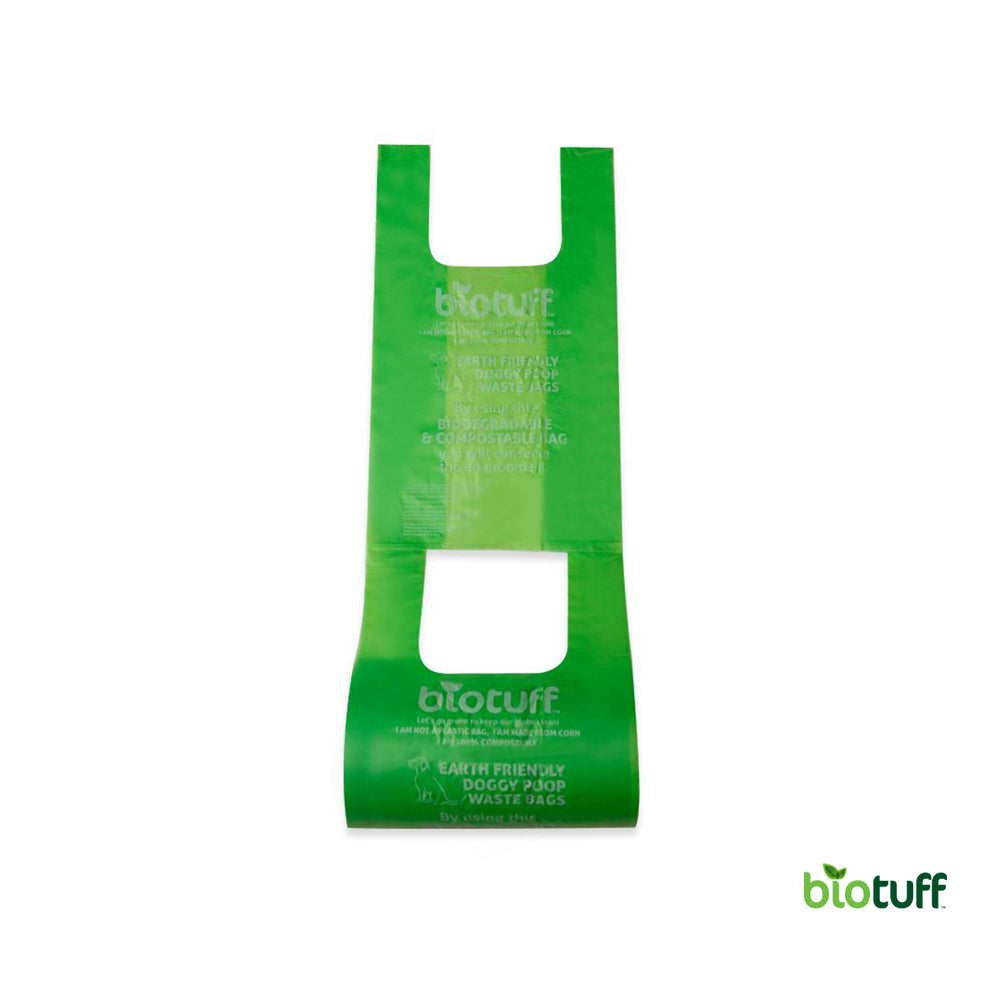 Council Dog Waste Bags - With Handles - 225 Bag Roll – Biotuff