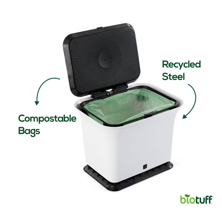 Kitchen Compost Bin | Benchtop Composting Bin – Biotuff